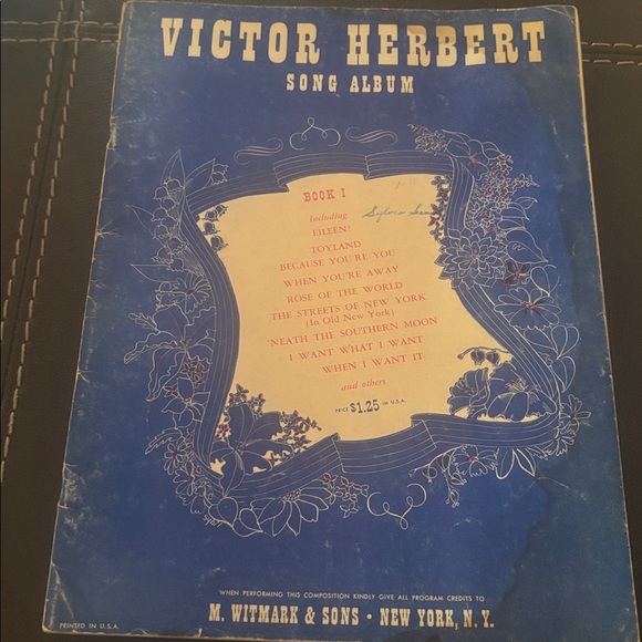 Media | Victor Herbert Song Album Piano Book 1 Keyboard Collectible ...